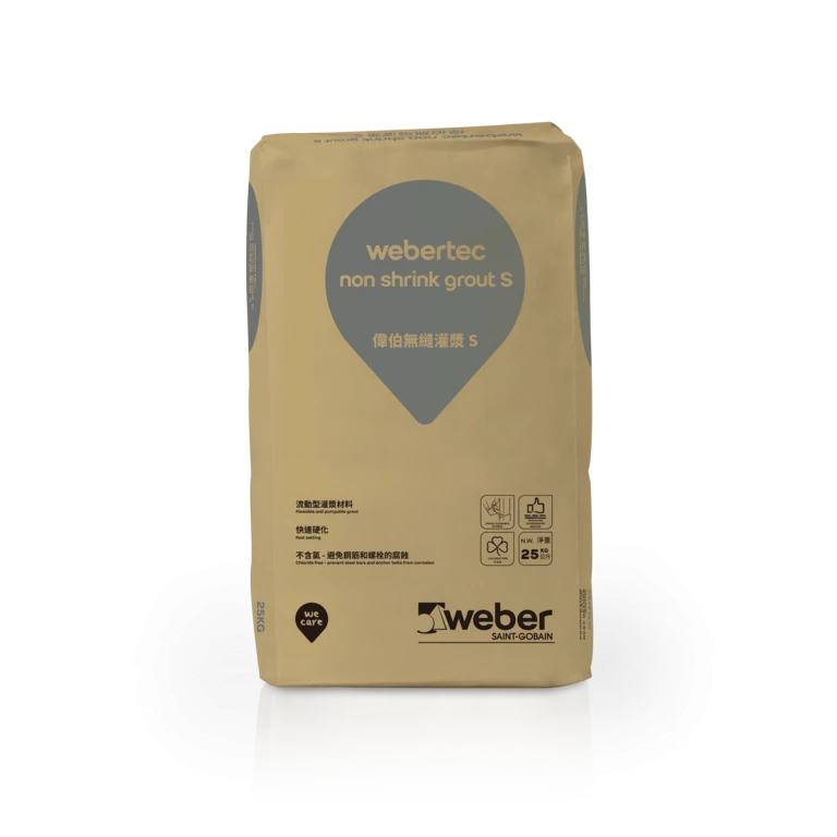 webertec non shrink grout S : Non Shrink Grout > Concrete Work | Saint-Gobain Weber Hong-Kong